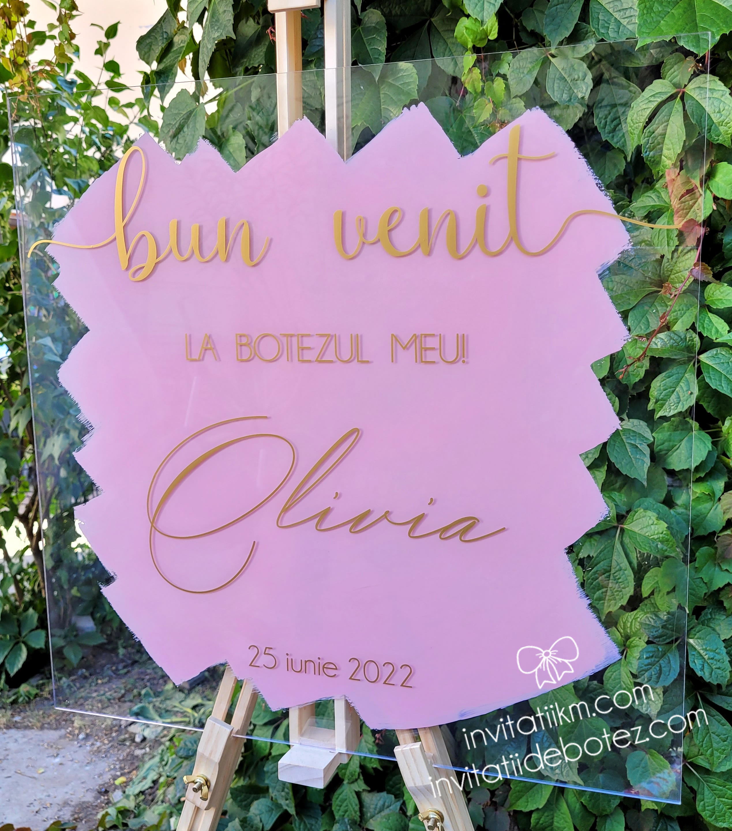 Panou Bun Venit la Botezul Meu – Invitatii K & M