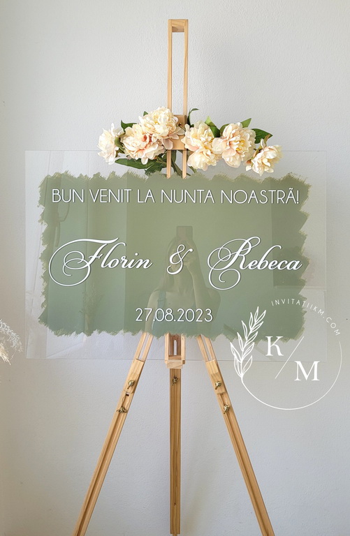 panou intampinare nunta – Invitatii K & M