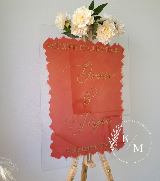 Panou de intampinare invitati la nunta/botez, Panou “welcome” nunta ...
