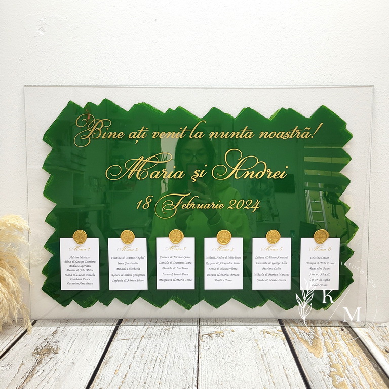 Liste asezare, panouri intampinare – Invitatii K & M
